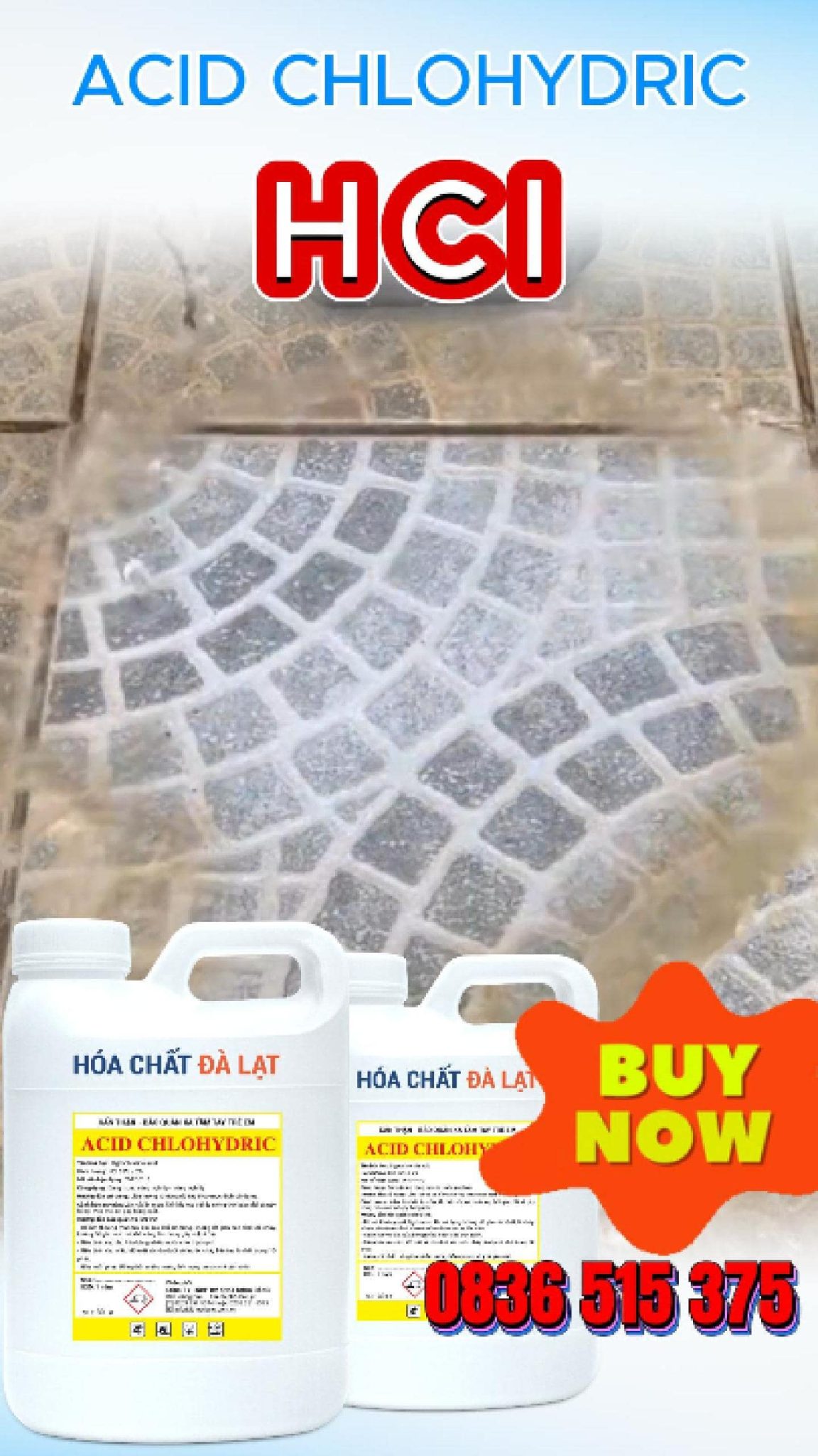 HCL Tẩy Nền Gạch, Xi Măng Hiệu Quả – Giải Pháp Làm Sạch Chuyên Nghiệp ...